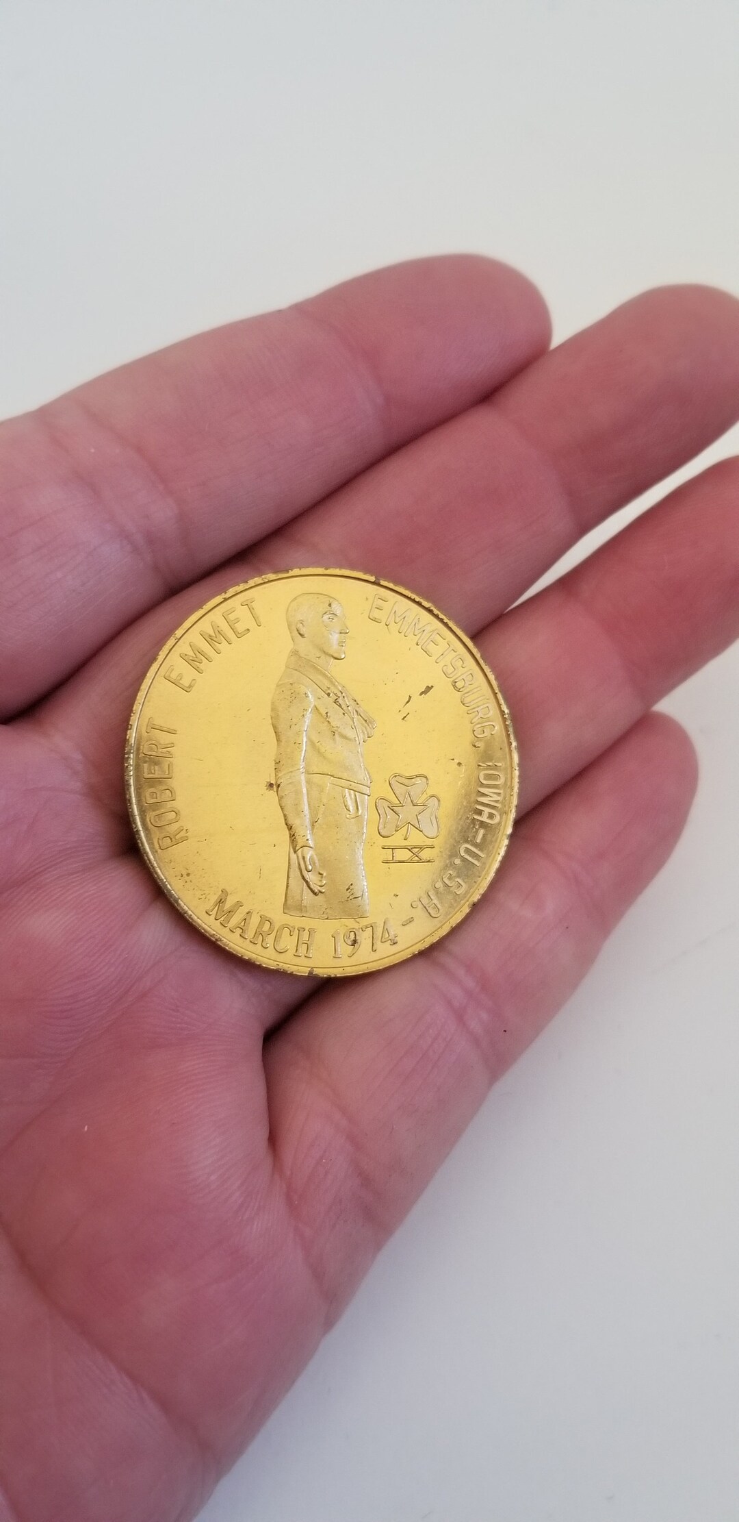 Vintage 1974 irish Dollar Commemorative Coin - Etsy