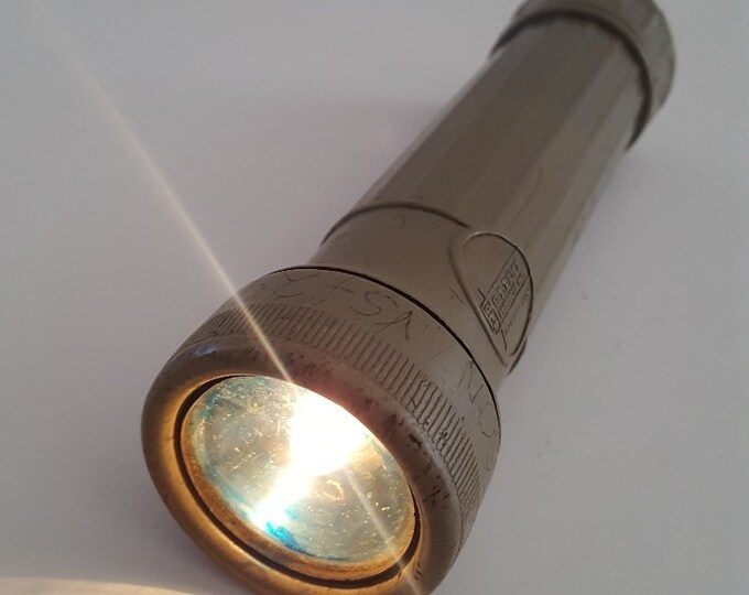 Vintage Early 1960's G.T. Price U.S. Navy Gray Flashlight, Model U.S ...