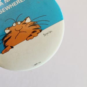 Vintage 1980's boynton Cat have a Nice Day Elsewhere Plastic Coated ...