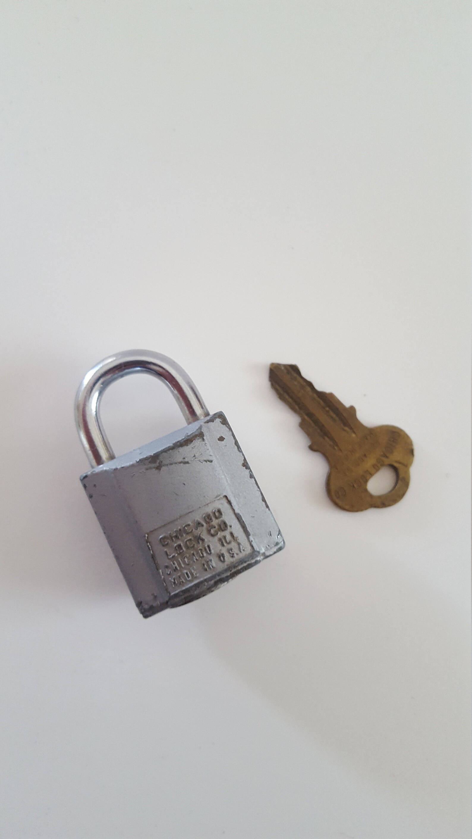 Vintage 1960's Chicago Lock Co. Padlock One Key Original | Etsy