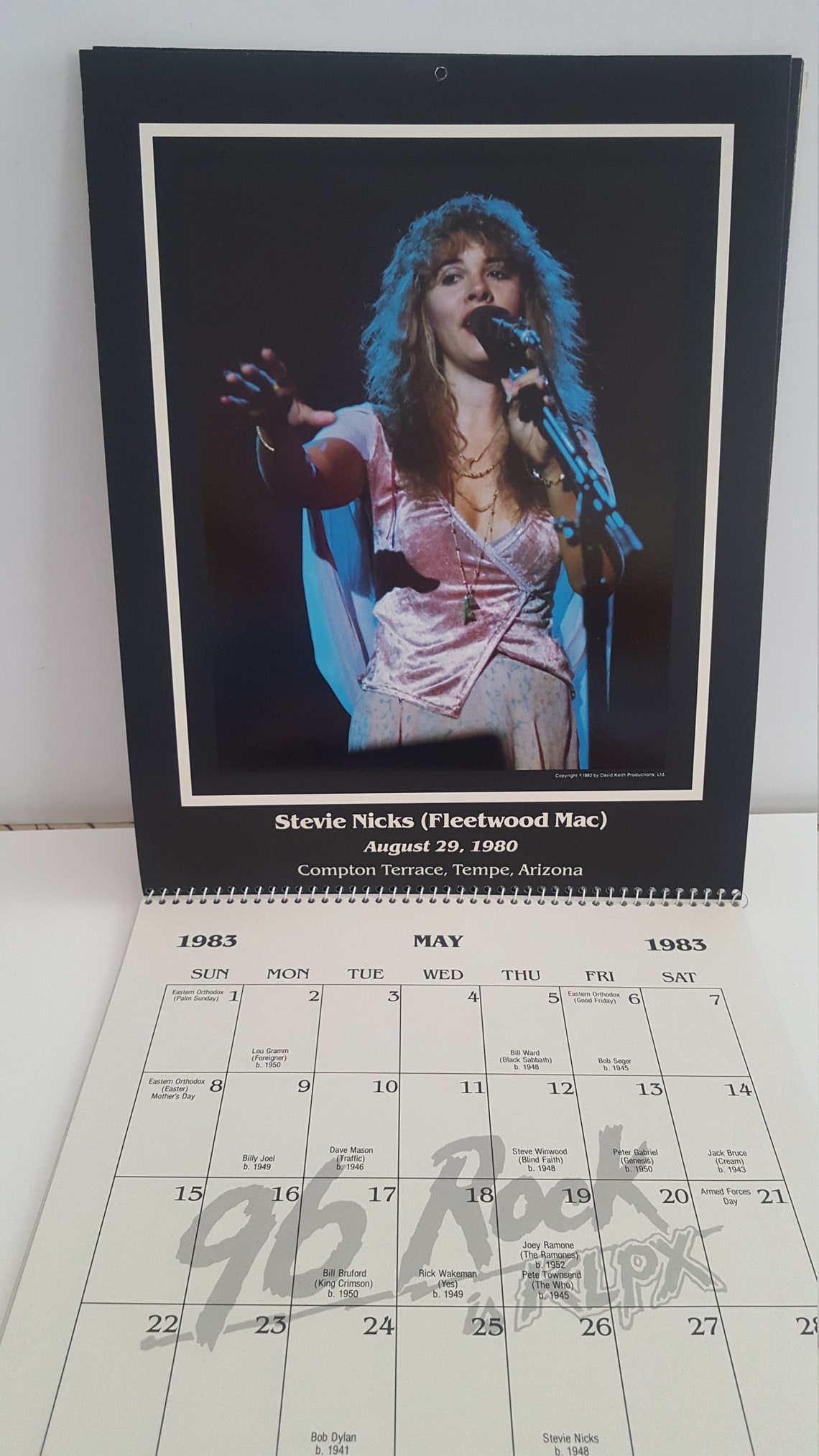 Vintage 1983 Radio Station Calendar Rock N Roll Singers and - Etsy
