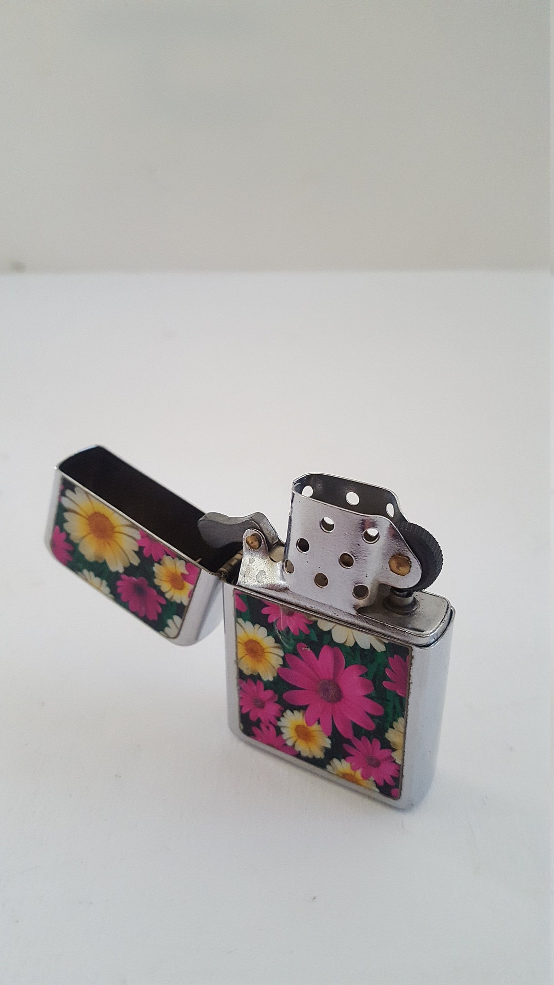 Vintage 1980's victor Cigarette Lighter Decorated With Purple and ...