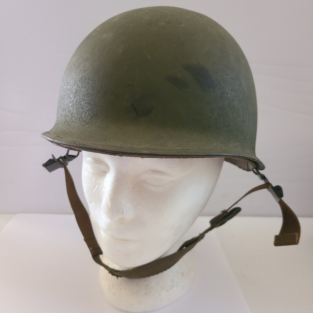 Vintage Circa 1960's US Army M1 Steel Helmet & Liner, Good Complete ...