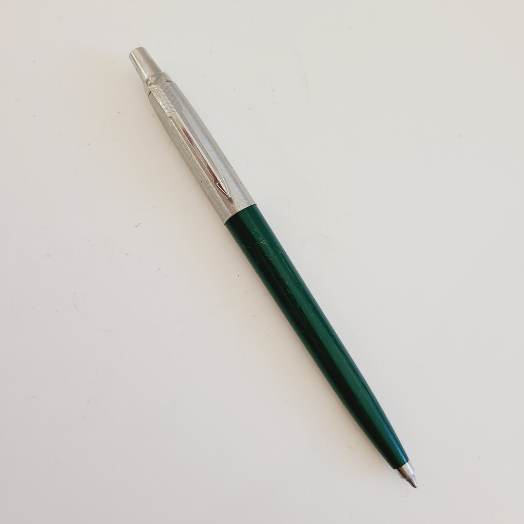 Vintage Pre-1979 Undated Parker Jotter Ballpoint Pen Aqua Green Body ...