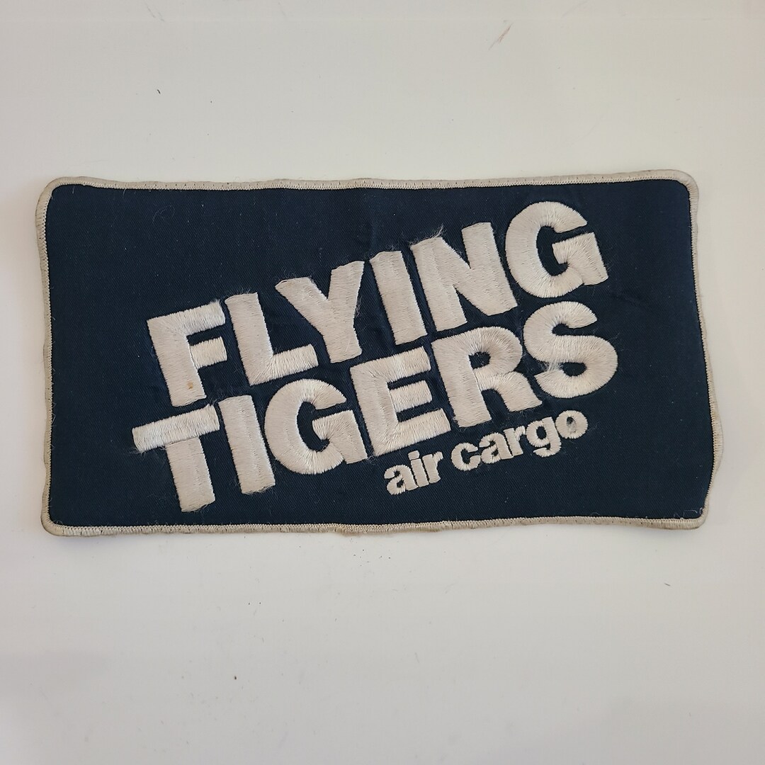Vintage Circa 1980's Flying Tigers Air Cargo Uniform Back Patch, Unused ...