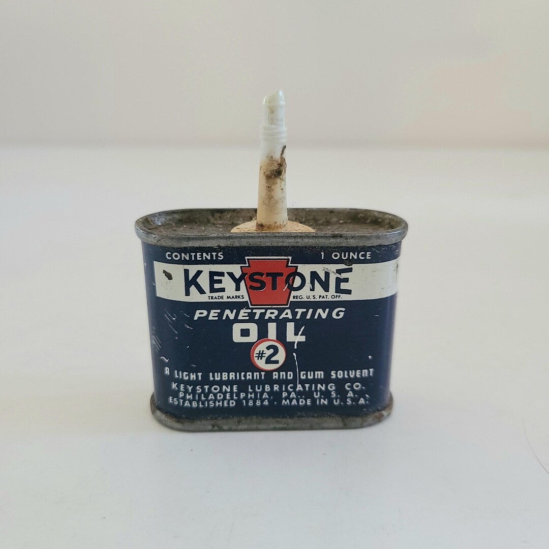 Vintage Circa Early 1960's Keystone Penetrating Oil Can, Empty 1oz Size ...