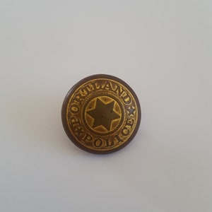 Antique Portland Police Department Uniform Button, Superior Quality ...