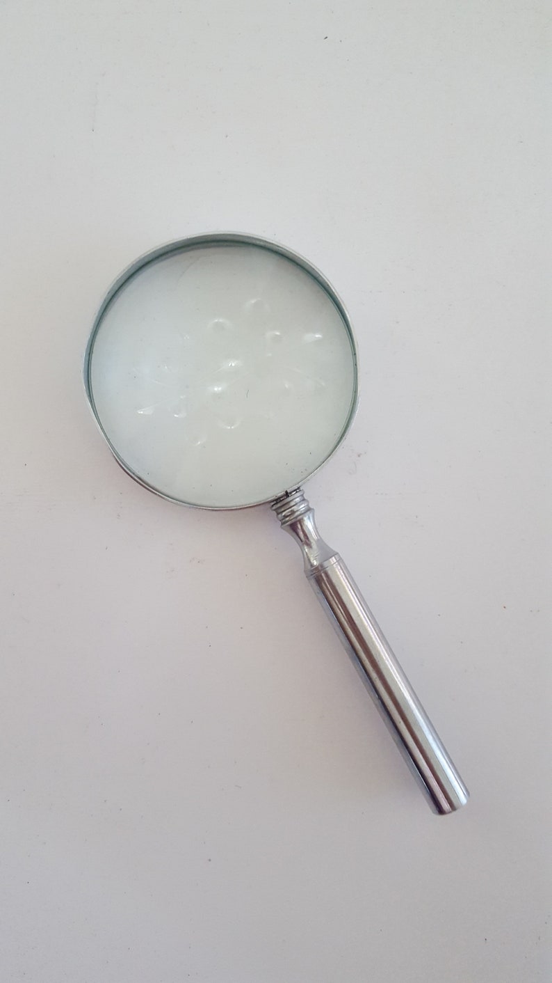 Vintage 60's Japanese Magnifying Glass Brass Frame and - Etsy