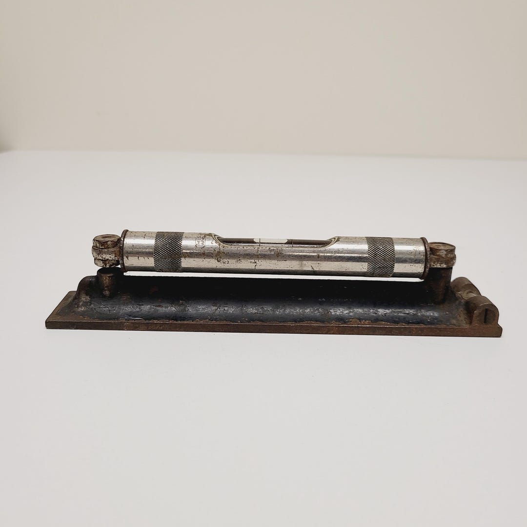 Antique Circa 1920's L.S. Starrett 6" 98-6 (8?) Machinist Level, 2 ...