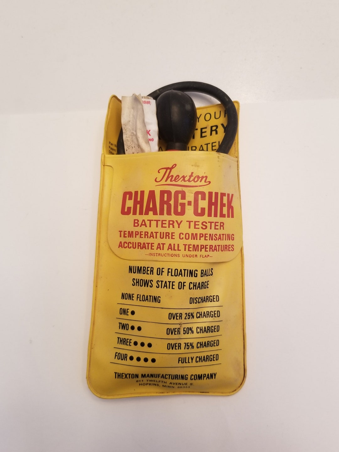 Vintage Circa 1970's Thexton Charg-chek Battery Testing Setup With ...