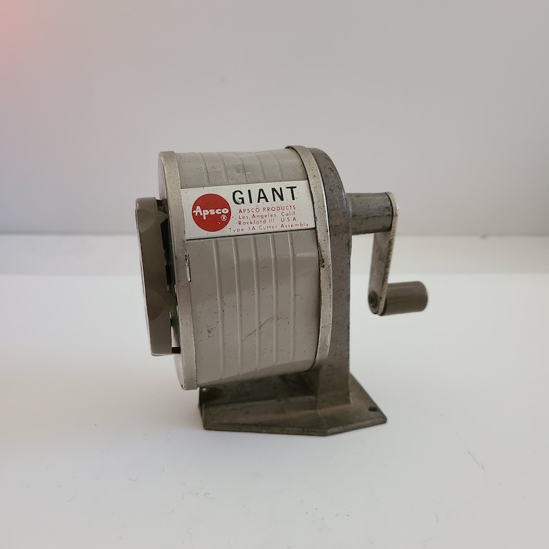 Vintage Circa 1960's Type 3-a Apsco Giant Model Pencil Sharpener Good ...