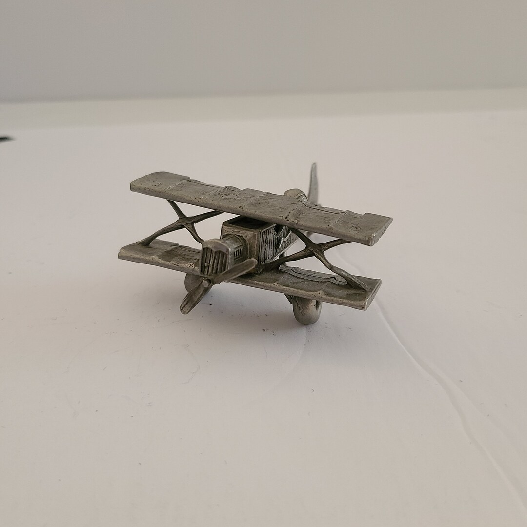 Vintage Boyd Perry's Little America Pewter Figure "flea Hopper" Biplane ...