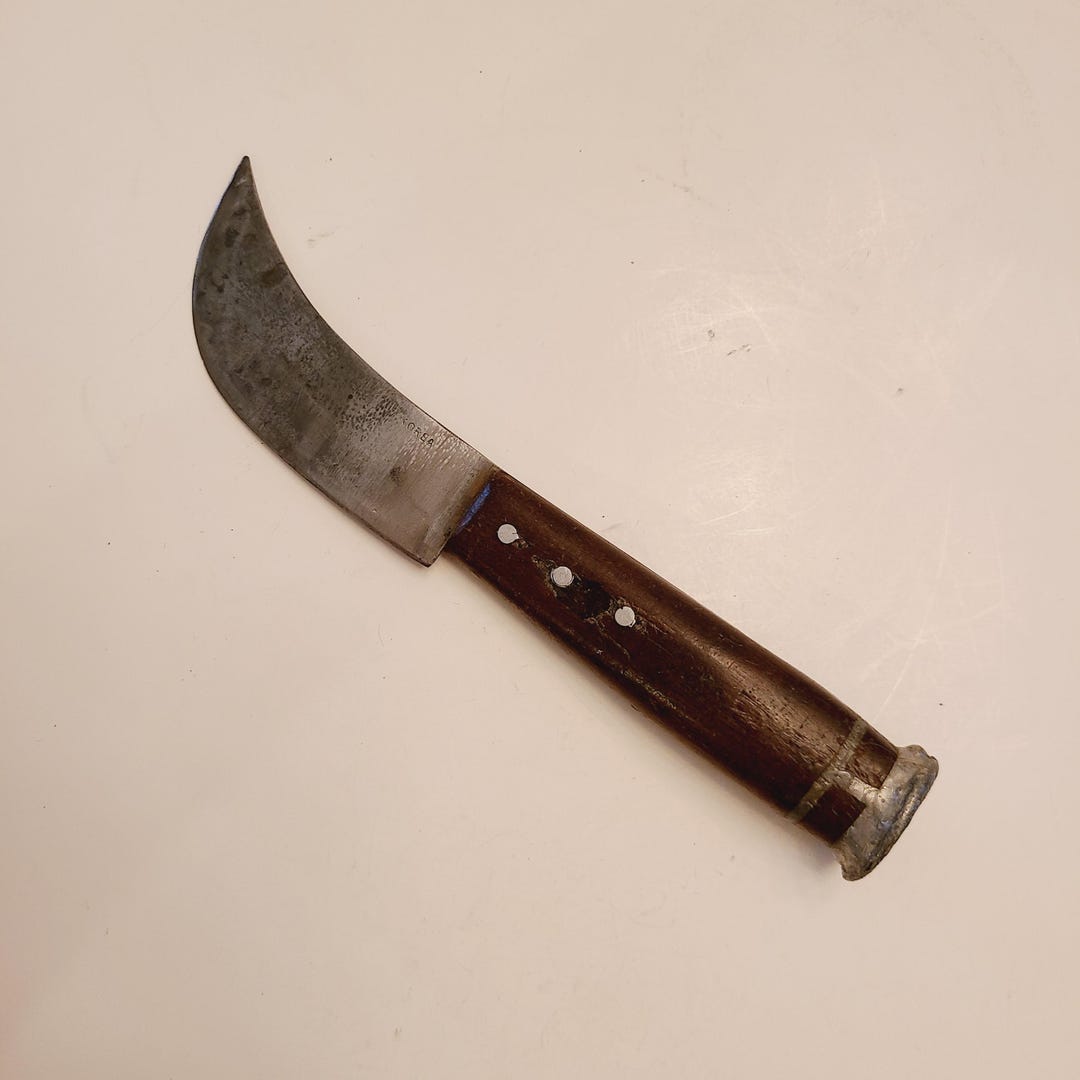 Vintage Circa 1980's Curved Blade Stained Glass Knife, Very Sharp and ...