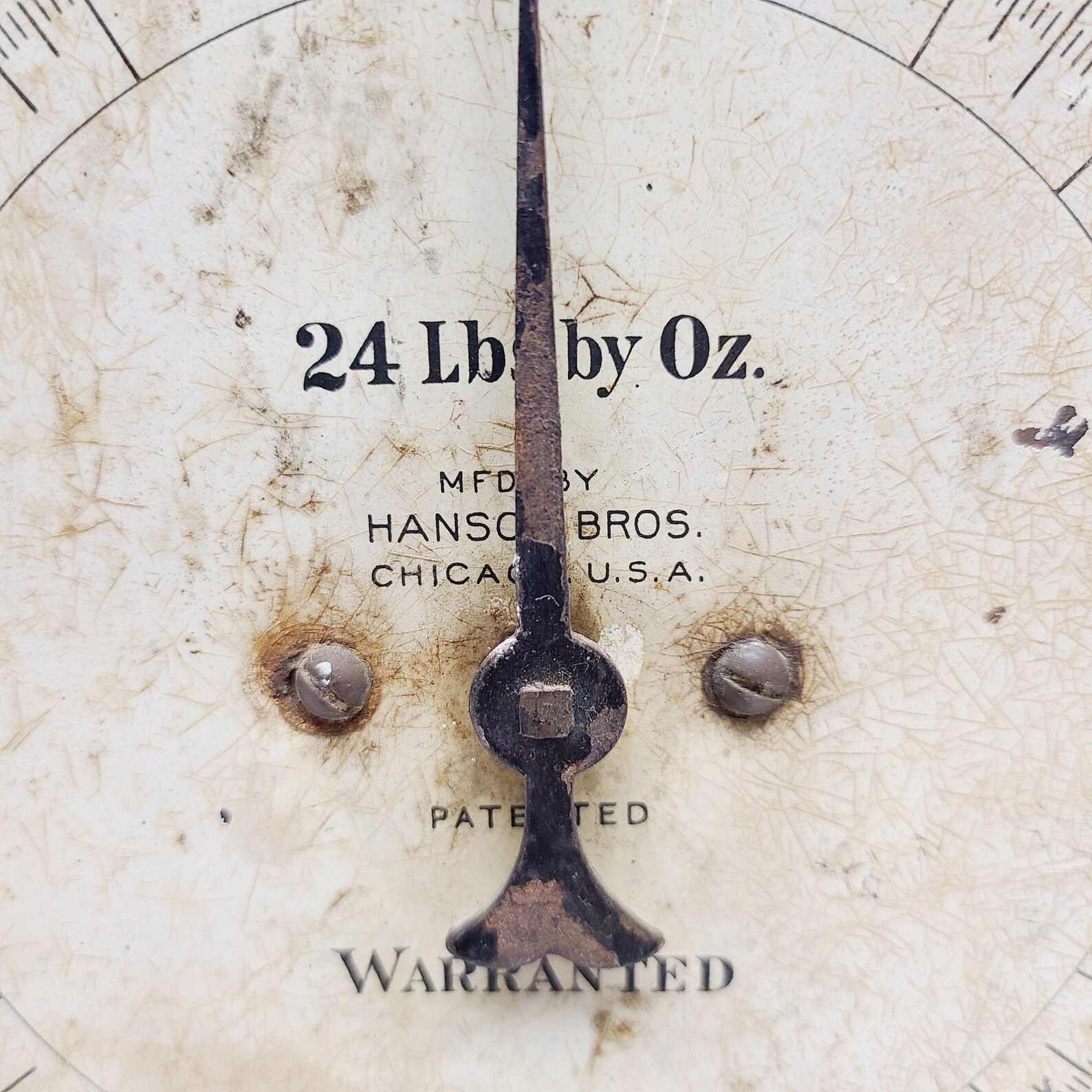 Antique Hanson Bros.mfg.co U.S. Family Scale 24lbs by OZ 1898 Design ...