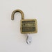 Vintage 1950's Slaymaker Solid Brass Padlock, Steel Shackle 1 Aluminum ...