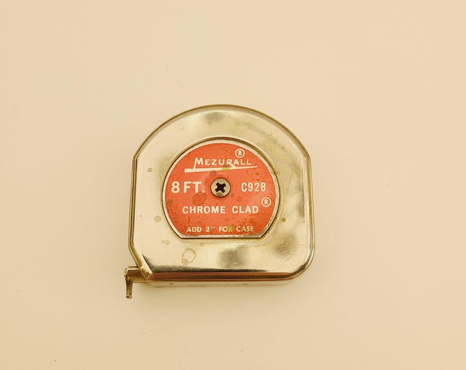 Vintage 1950's little Pal 3' Tape Measure, Stainless Steel Tape in Good ...