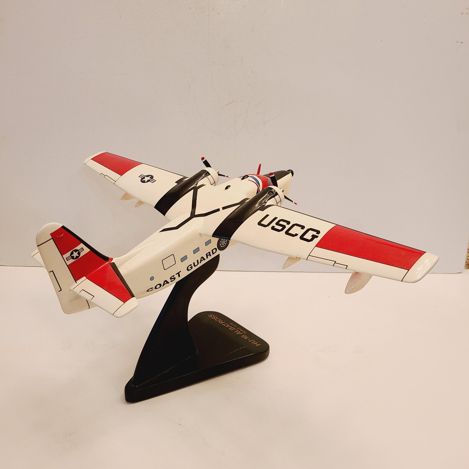 Vintage USCG Grumman Albatross HU-16 Model: Coast Guard Aviation Decor ...