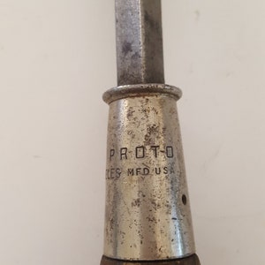 Vintage 1950's Proto Tools Los Angeles Large Screwdriver No 9712 ...