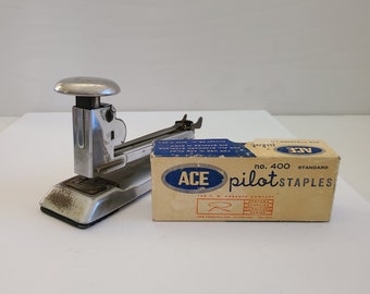 Vintage Art Deco Design Ace Fastener Pilot Model 402 Stapler - Etsy