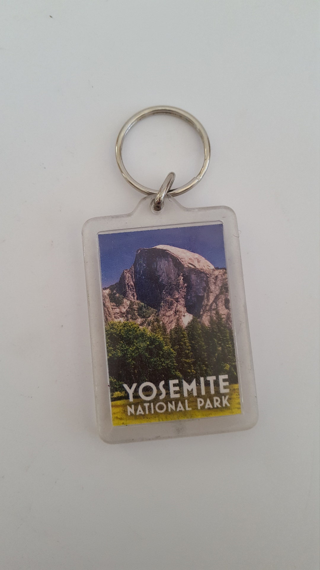 Vintage Circa 1980's Souvenir Keychain Yosemite National Park Two Sided ...