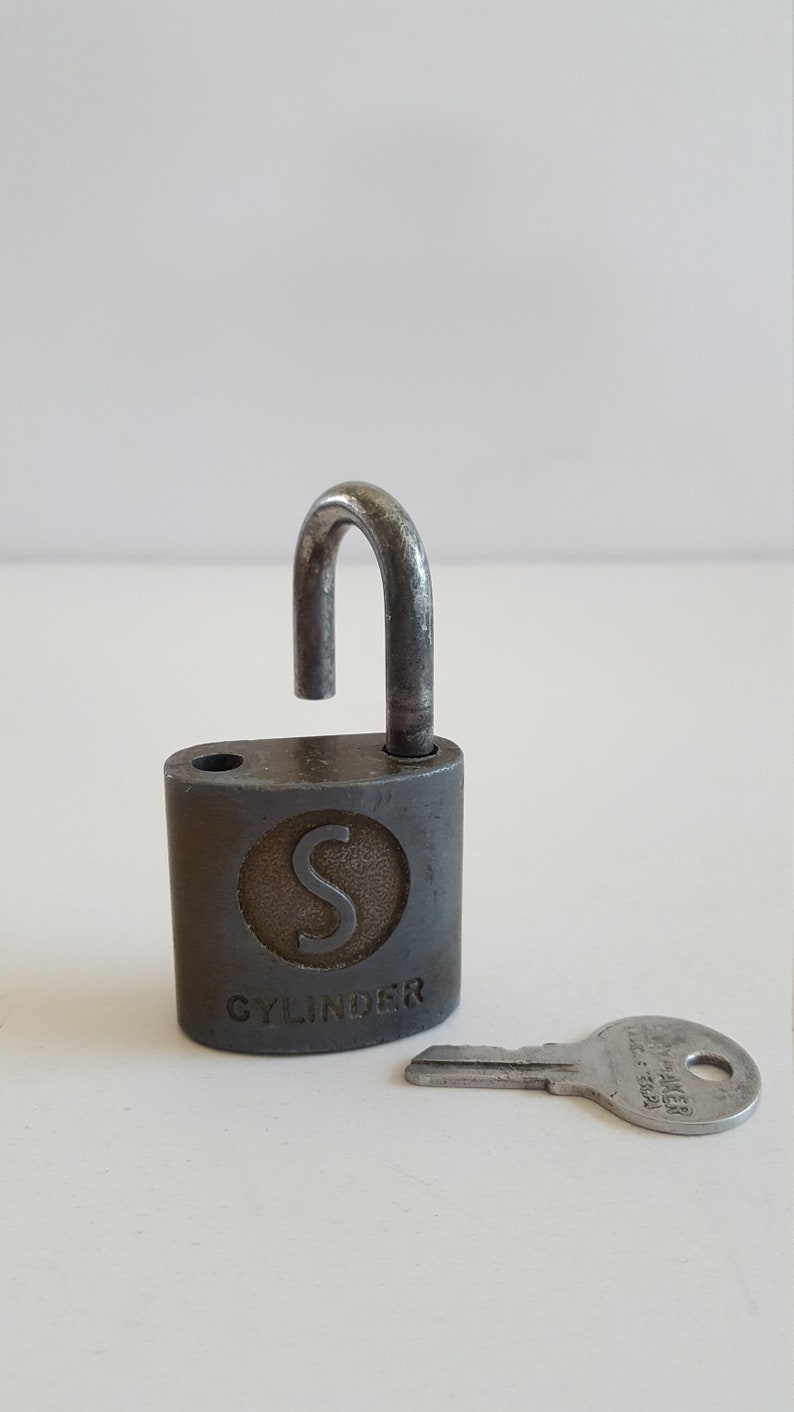 Vintage 1950's Gray Colored Slaymaker Padlock With 1 Key - Etsy