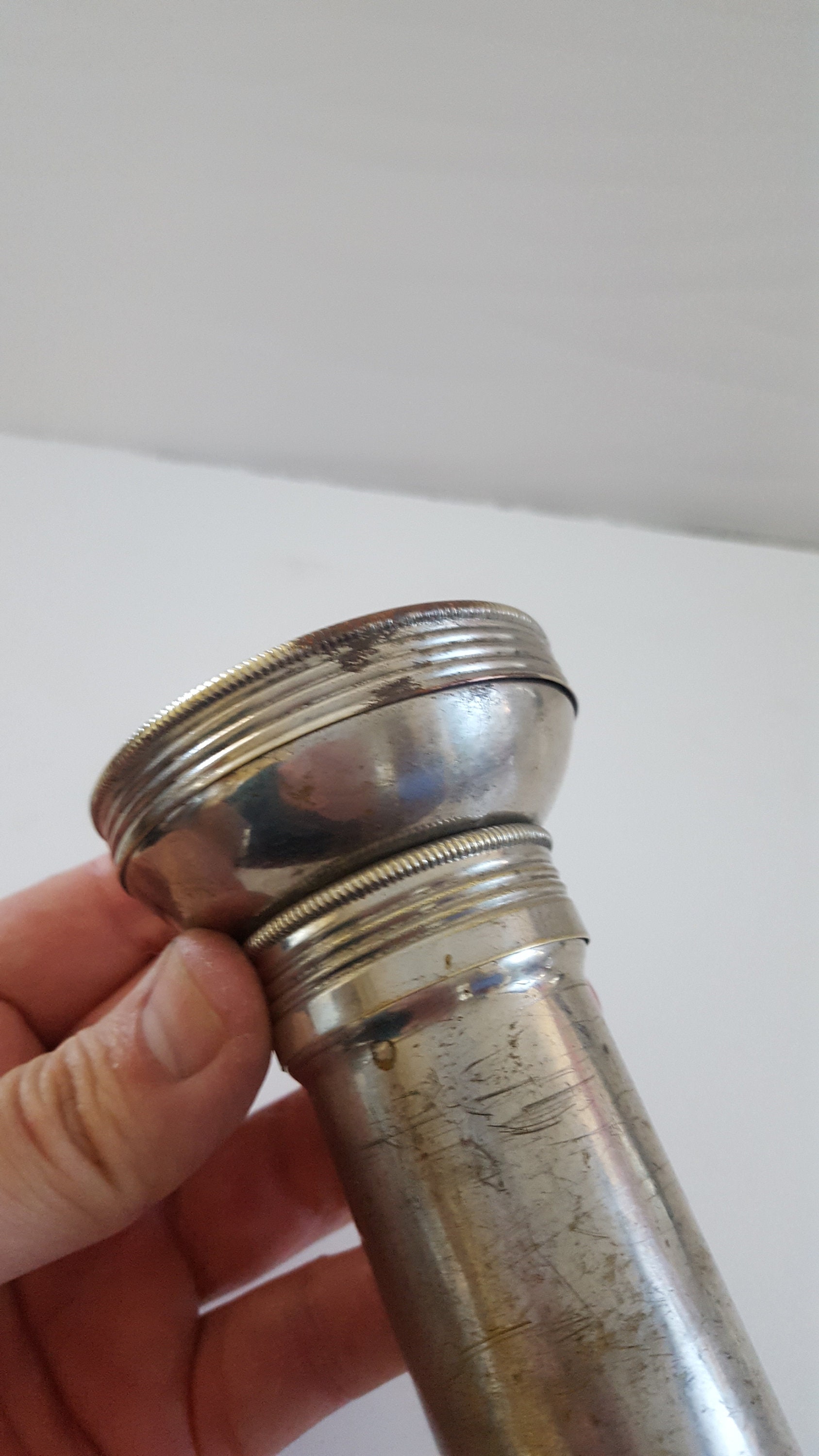 Antique 1917 French Ray-o-lite Nickel Plated Flashlight - Etsy
