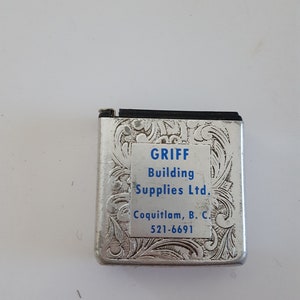 Vintage Early 1970's Advertising Tape Measure by Park Avenue, Griff Building Supplies Ltd ...
