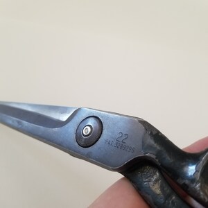 Vintage Pair of Wiss Industrial Inlaid No.22 Scissors, Upholstery ...