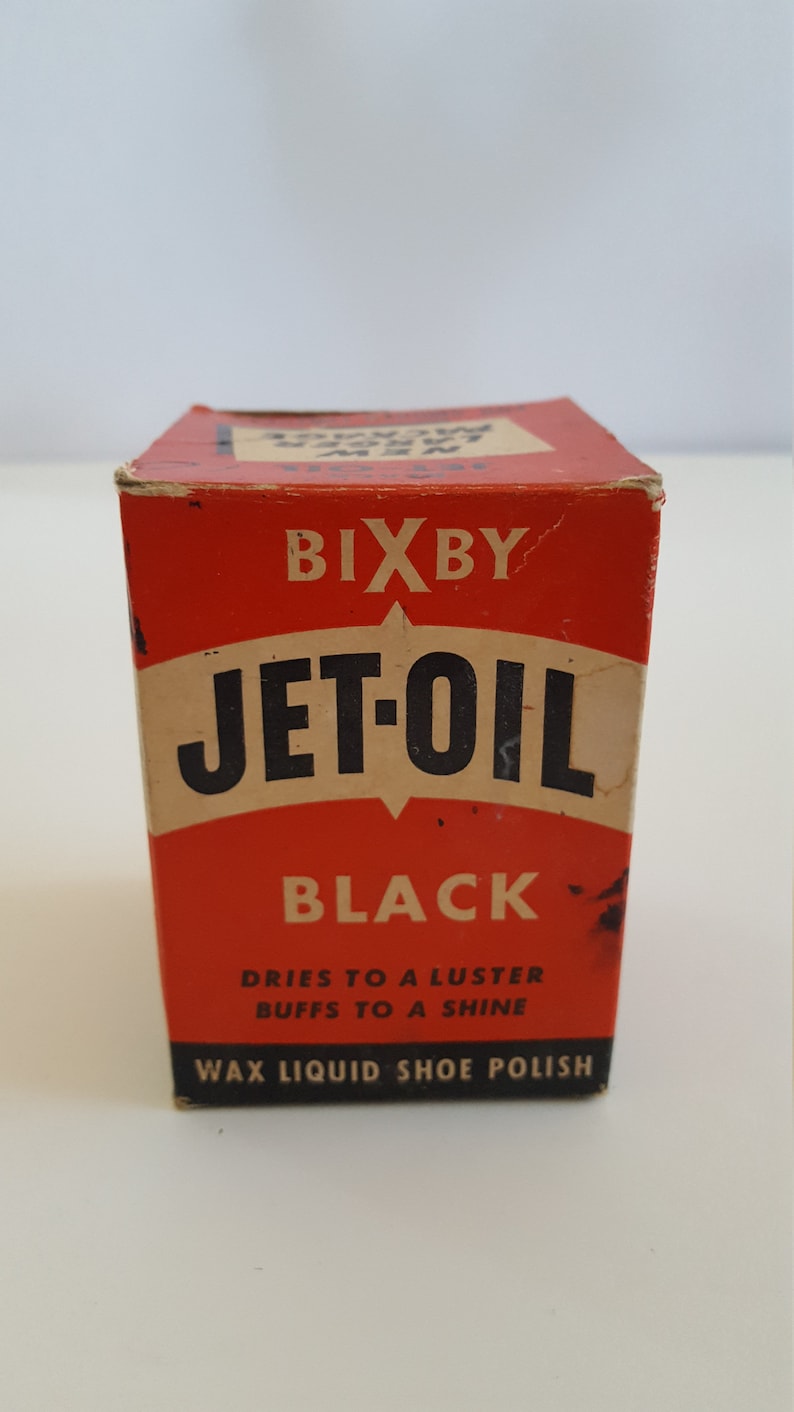 Vintage Circa 1940's Bixby's Jet-oil Shoe Polish | Etsy