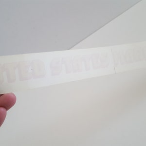 Vintage 1990's Reverse Window Decal United States Marine Corps Sticker ...