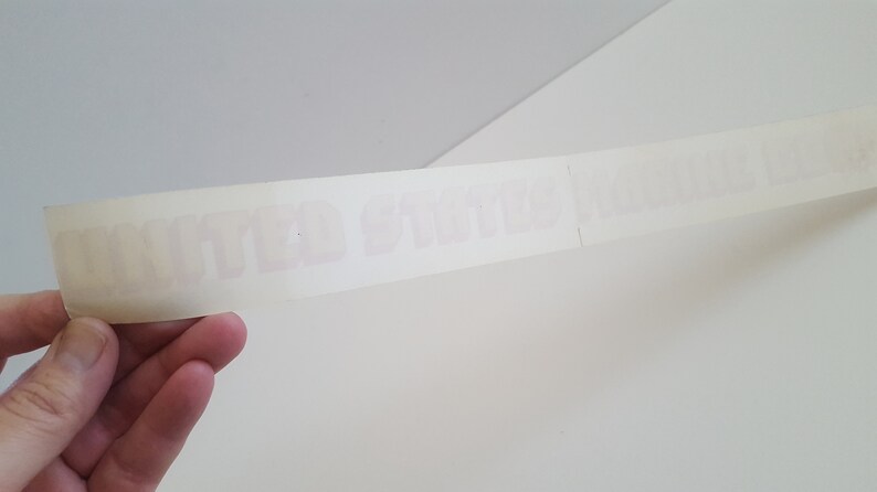 Vintage 1990's Reverse Window Decal United States Marine - Etsy