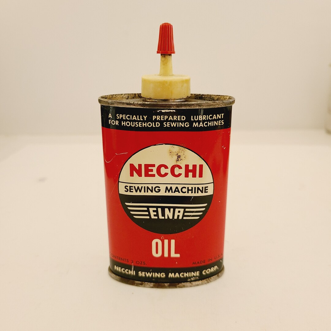 Vintage Circa 1960's Necchi Sewing Machine Oil Can With a Little Bit ...