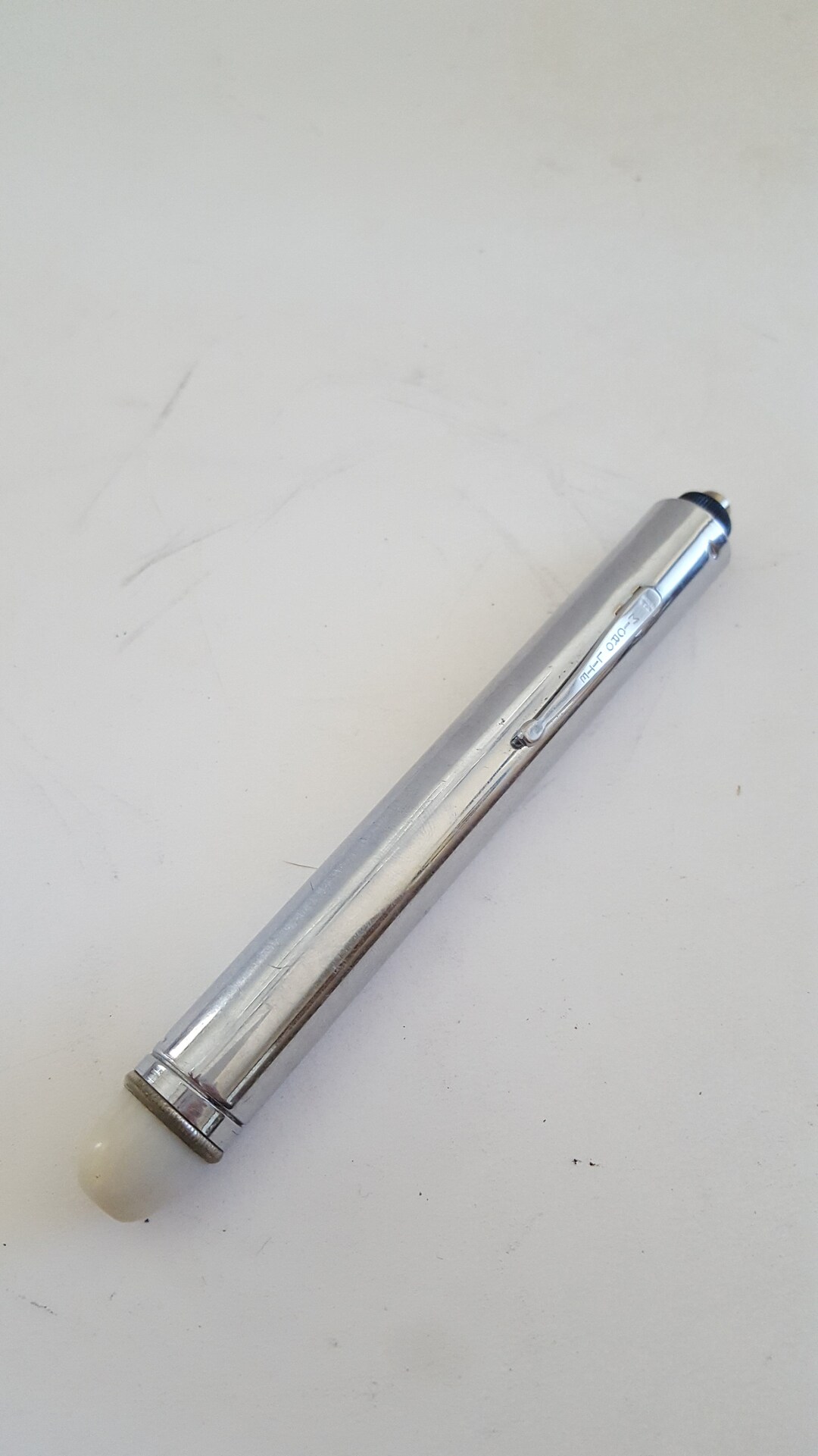 Vintage Micro Lite AA Battery Penlight Flashlight, Black On/off Switch ...