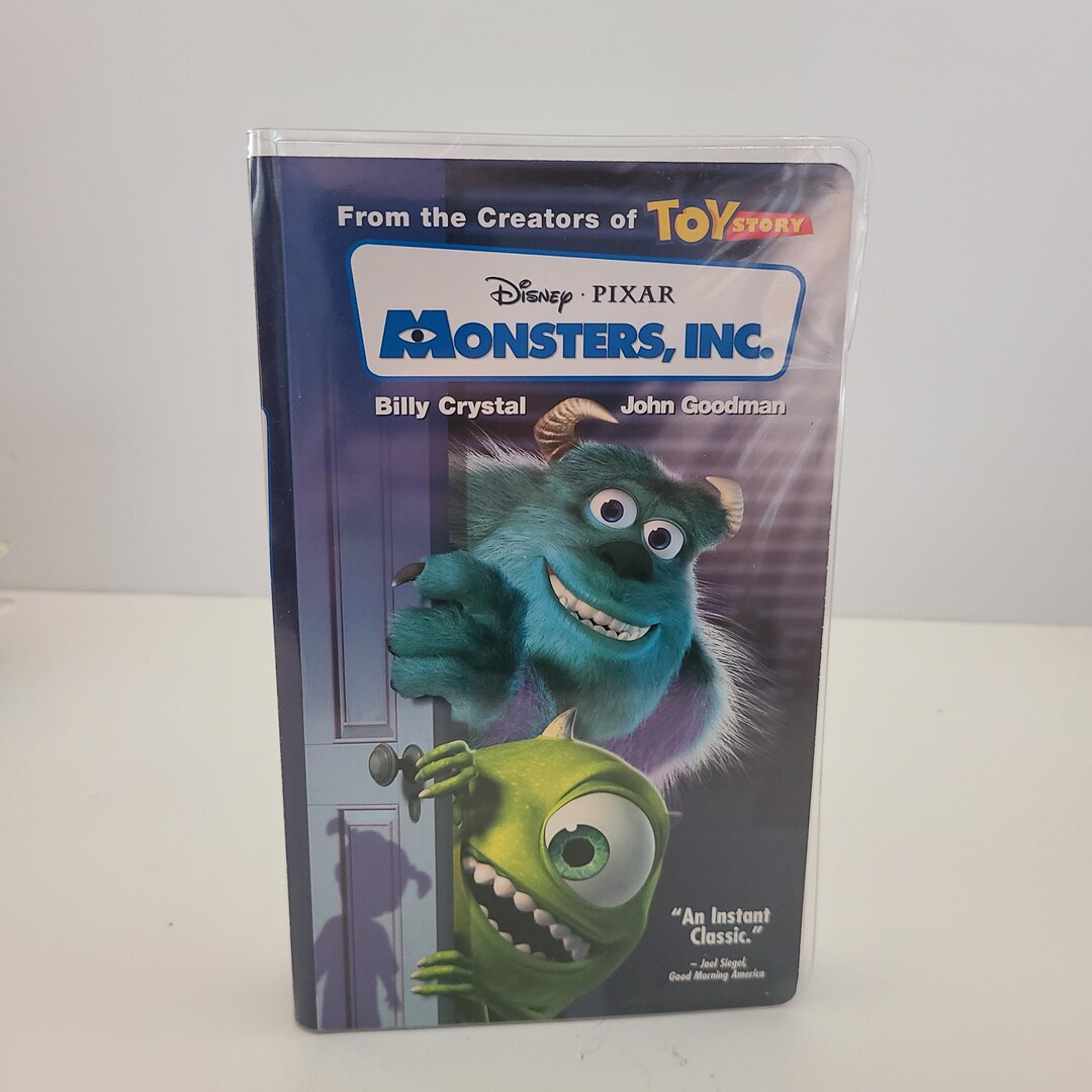 Vintage Circa 2001 VHS Cassette of Monsters Inc, Voices of John Goodman ...