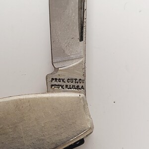 Vintage Circa Late 1950's to 1960's Keyring Knife Features Bowling Pin ...