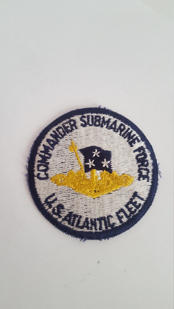 Vintage 1980's US Navy Embroidered Patch Commander | Etsy