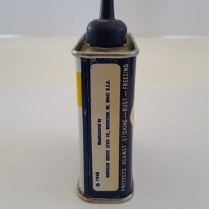 Vintage Circa 1960's Can of Liquid Graphite Lock-ease in a 1948 Design ...