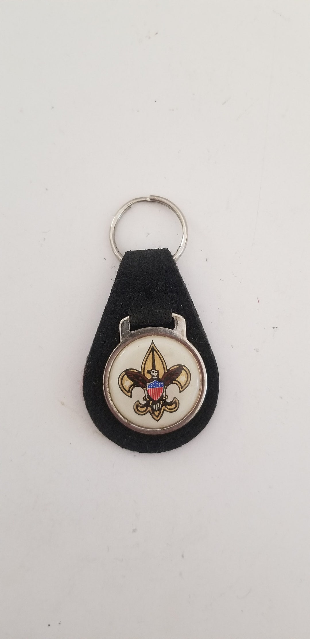 Vintage BSA Leather Keyring Fob - Boy Scouts Fleur Dis Lis - Etsy