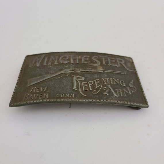 Vintage circa 1970's reproduction cast belt buckle Wi… - Gem