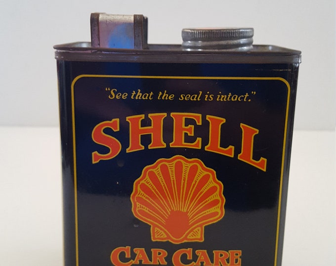 Vintage Shell Car Care Kit Tin, Great Graphics With Some of the Items ...