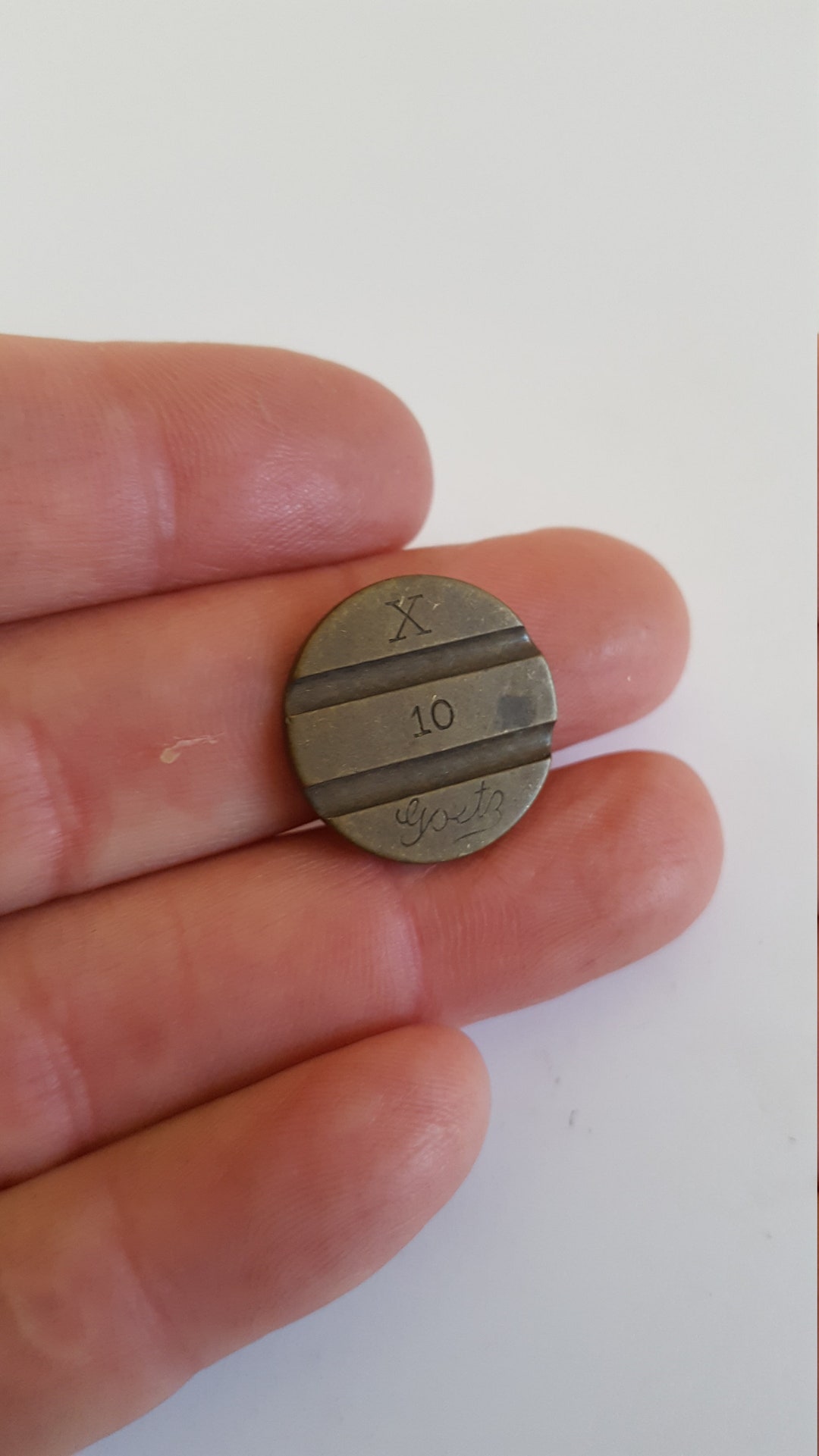 Vintage Early 20th Century To1940's Pay Phone Token Goetz - Etsy