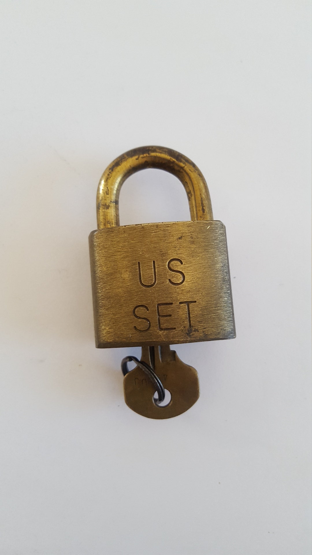 Vintage Circa 1970's U.S. Navy Waterbury Brass Padlock, One Key Nice ...