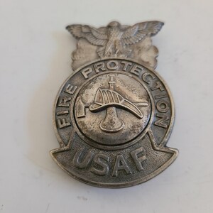 Vintage Circa 1970's US Air Force Fire Protection Solid Silver Oxide ...