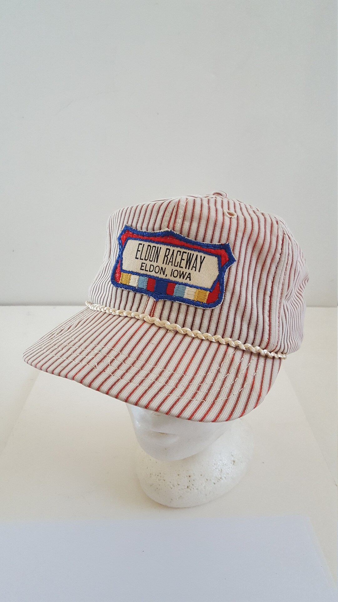 Vintage Circa 1970's Well Used Golf Cap, Strap Back Buckle Adjustable ...