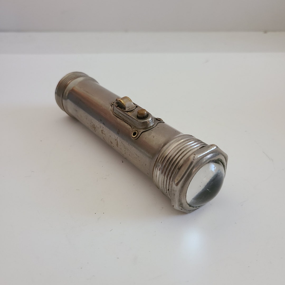Antique 1920s Uneedit Brass Flashlight: Walleye Diffuser, Rare Maker - Etsy