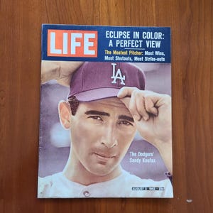 Vintage August 2 1963 Life Magazine Features Los Angeles Dodgers Sandy ...