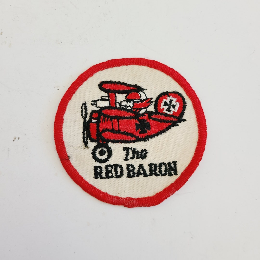 Vintage Original 1960's Classic the Red Baron Embroidered Patch, Used ...