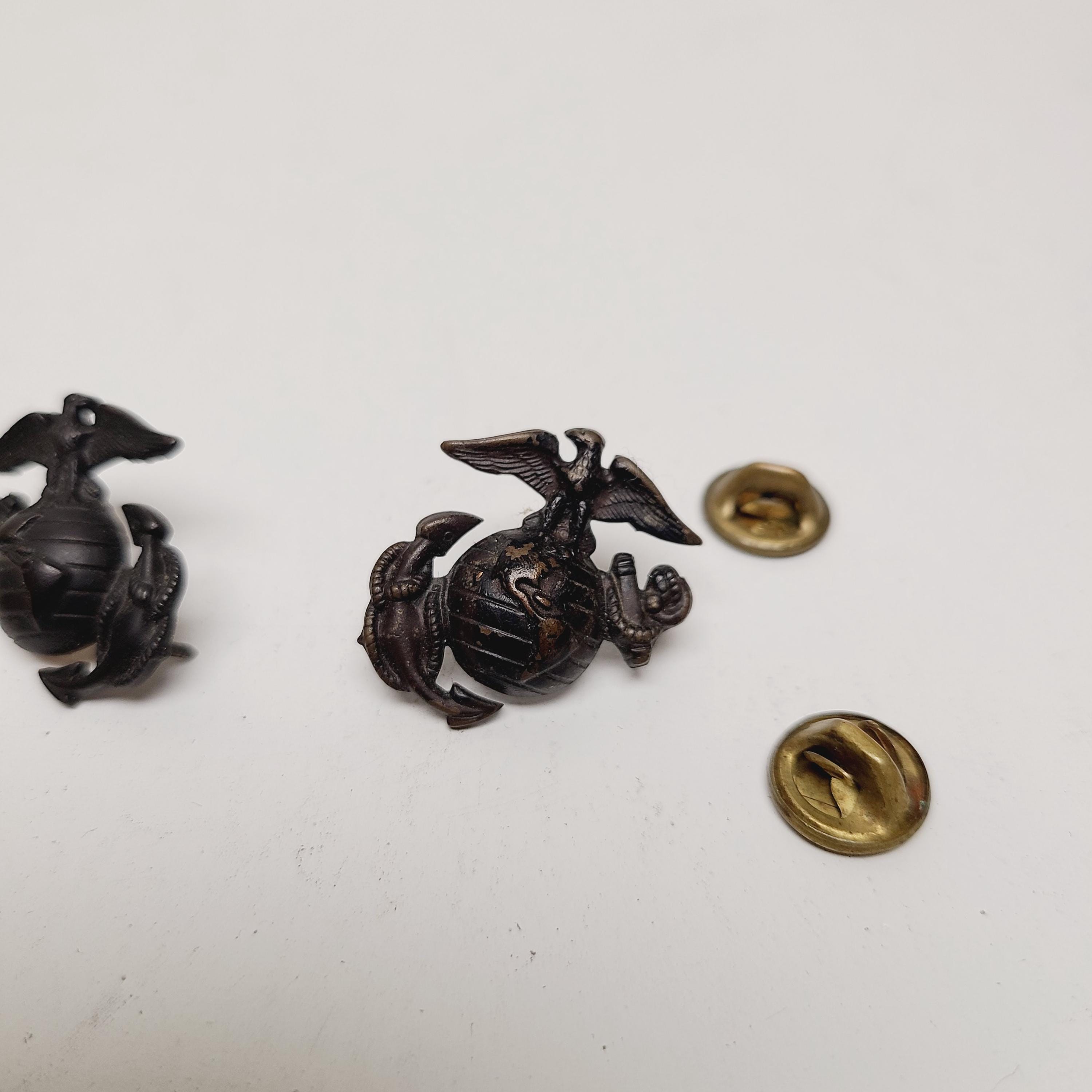 Vintage USMC Eagle Globe and Anchor Color Devices, Unmarked Set - Etsy