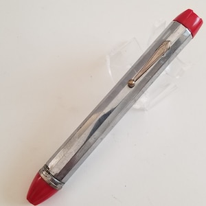 Vintage Circa 1960's Chrome Penlight With Red Tip and Twist On/off ...