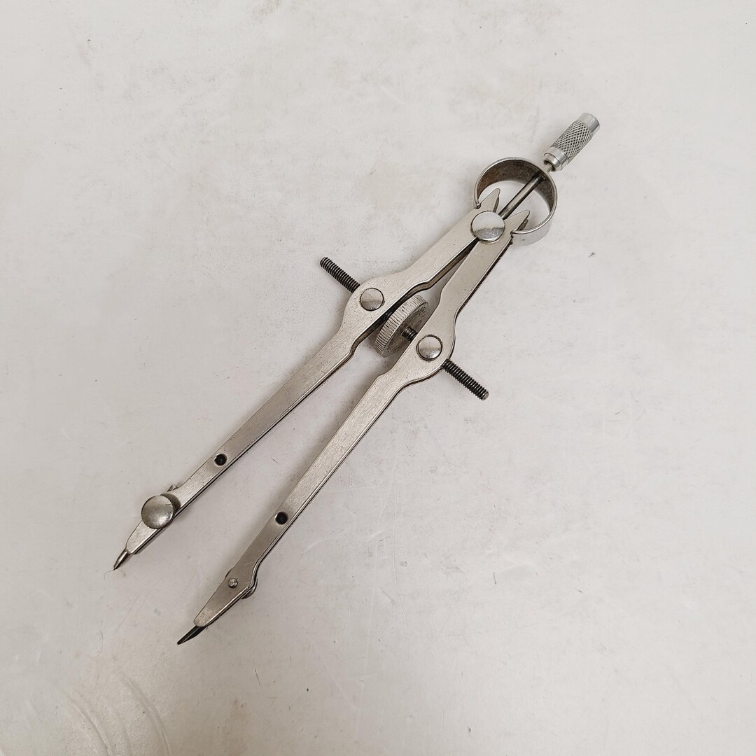 Vintage 1960's Aluminum Compass Dividers Marked LEMCO Pasadena on ...